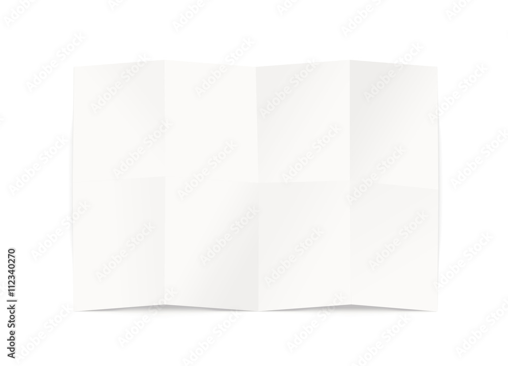 Blank map design mockup, isolated, clipping path, 3d illustration ...