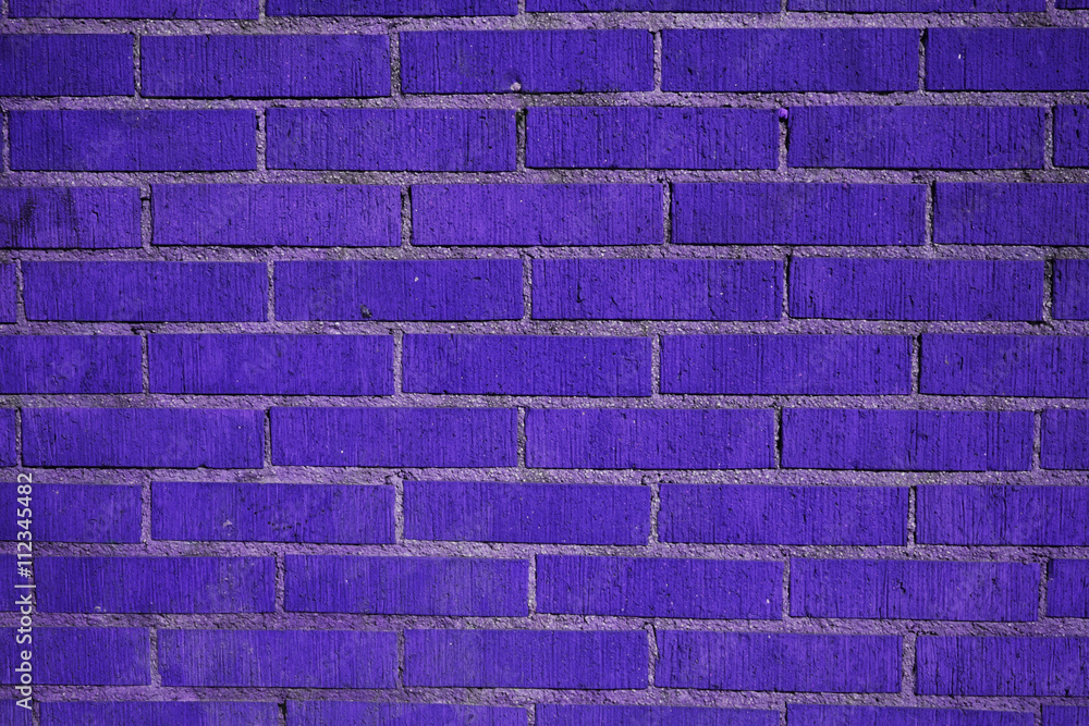 Beautiful blue / Purple retro stylish brick colorful wall (wallpaper ...