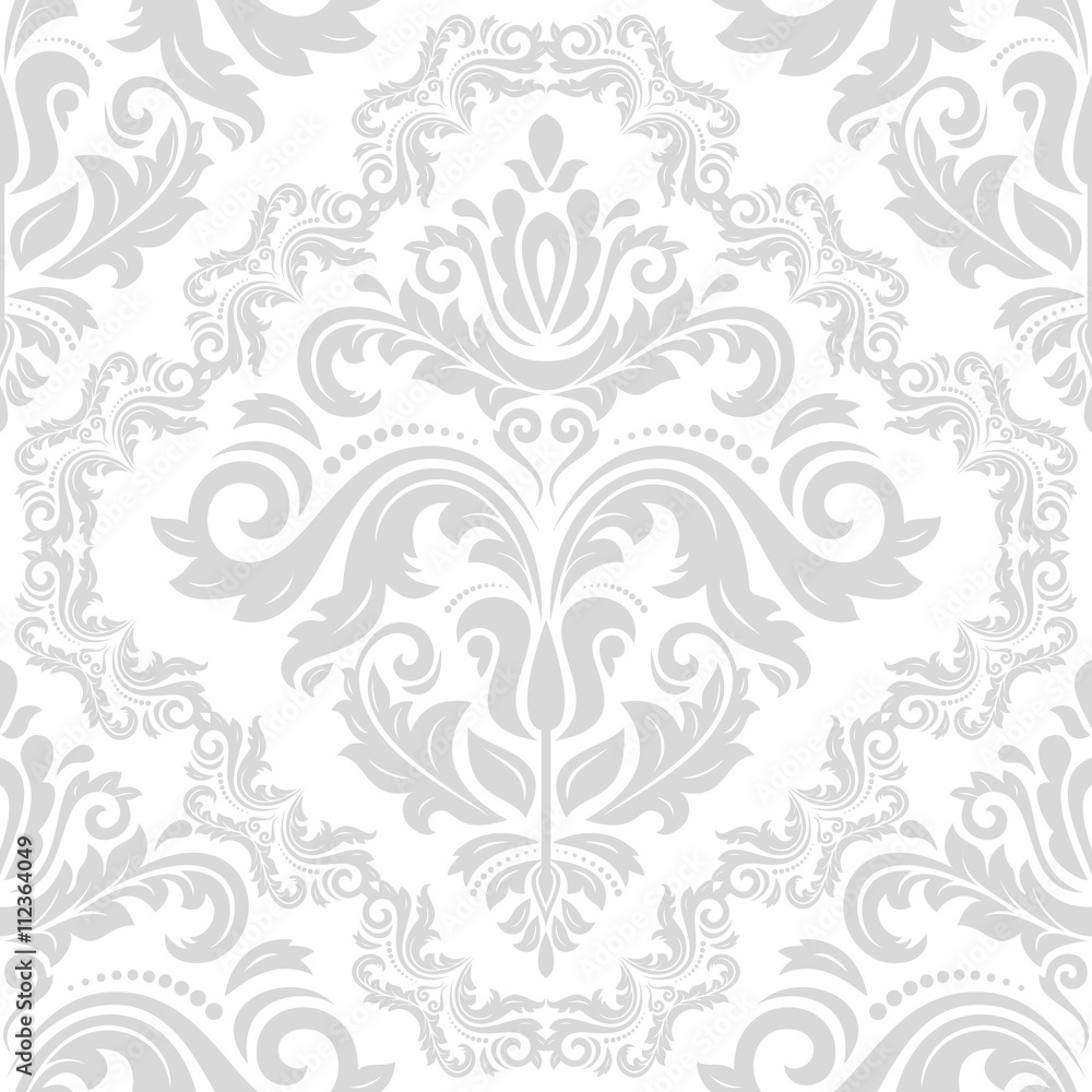 Light Grey Damask Background
