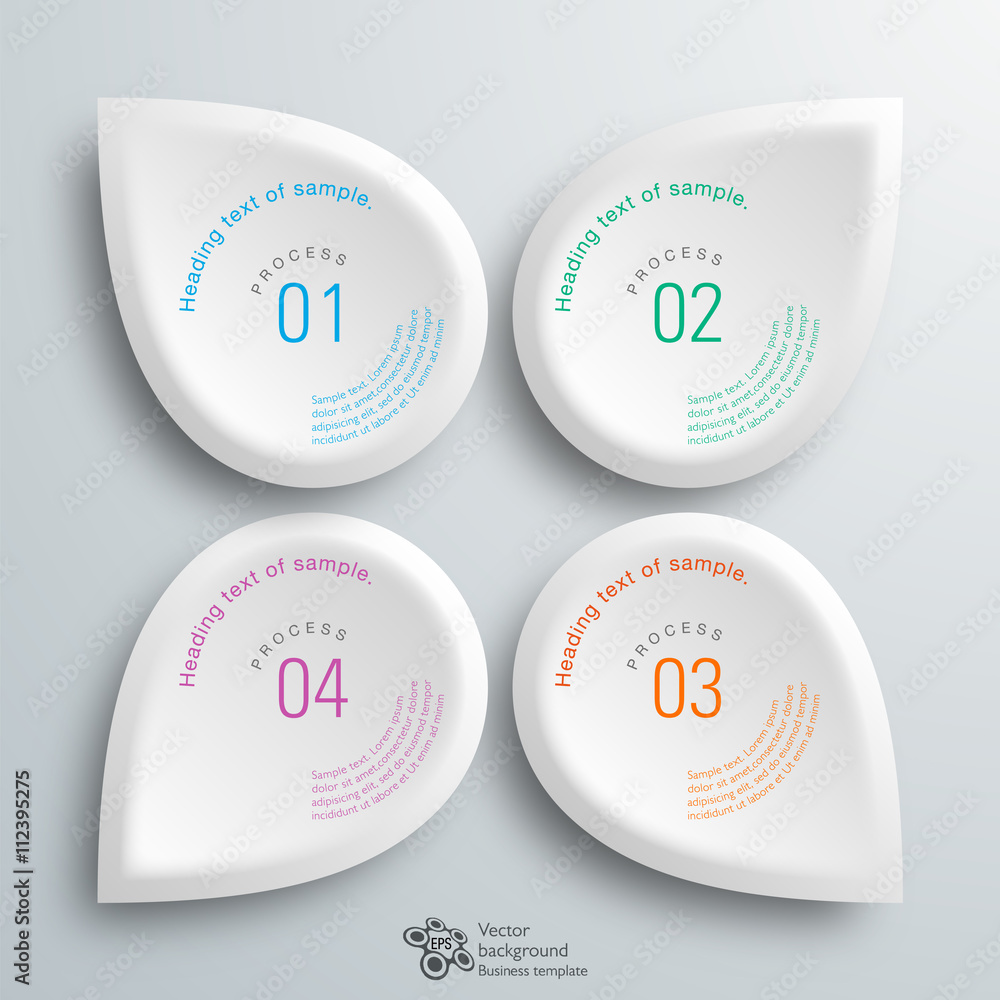 4-Step Process #Vector Graphic Stock Vector | Adobe Stock