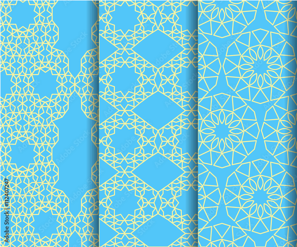 Set of seamless patterns. The best texture for wallpaper, pattern fills ...