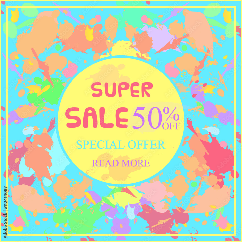 Empty space for your text with abstract spotted pattern background ...