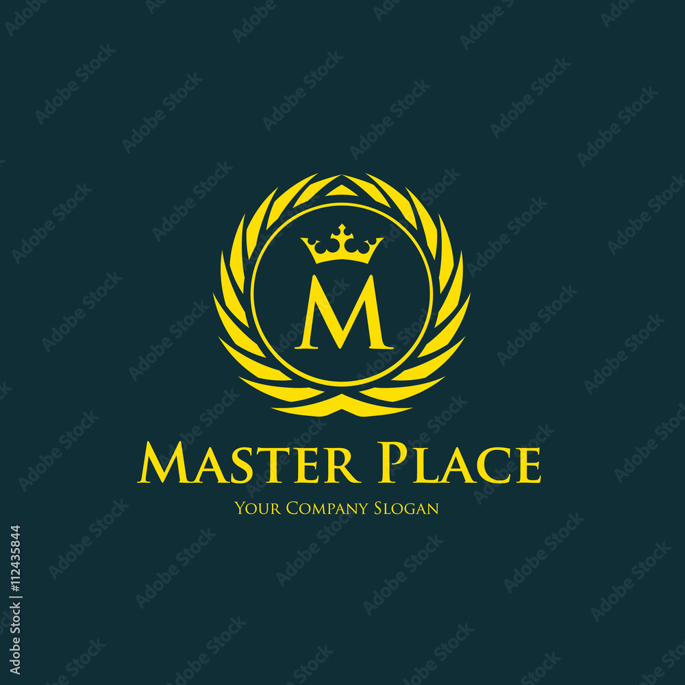 Luxury brand identity, hotel logo, Royalty logo template, Place and ...