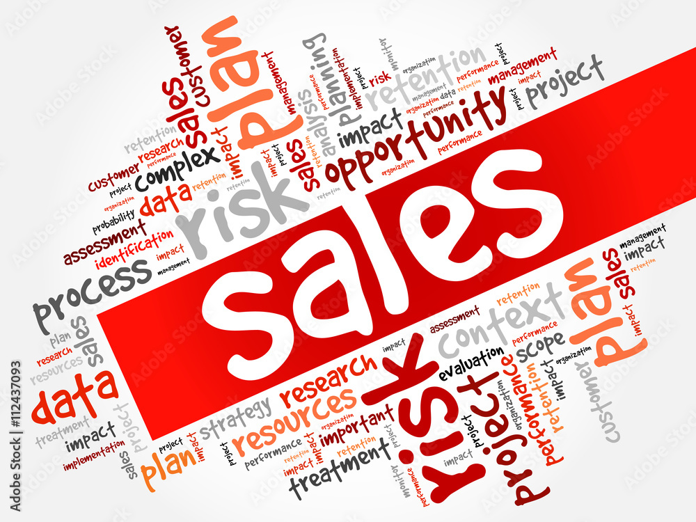 Sales word cloud, business concept Stock Vector | Adobe Stock