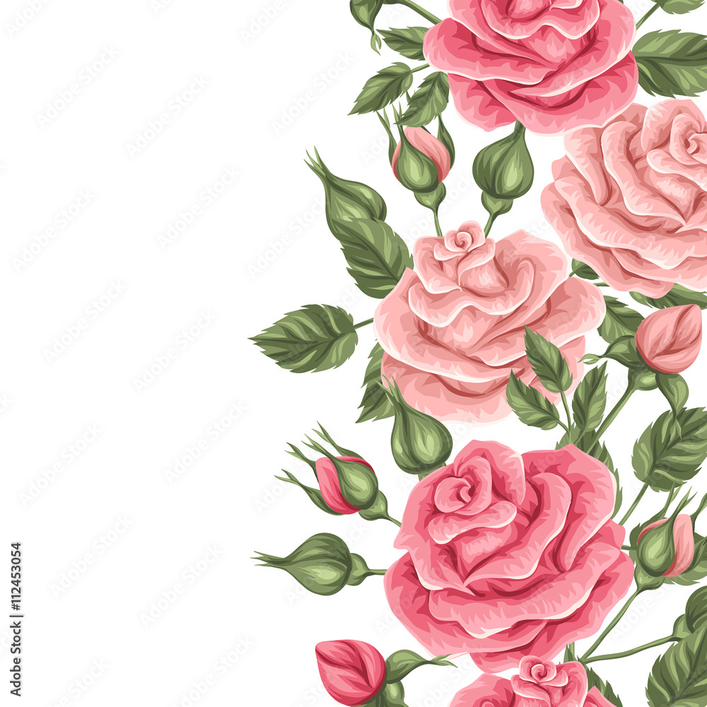 Vintage Roses Border
