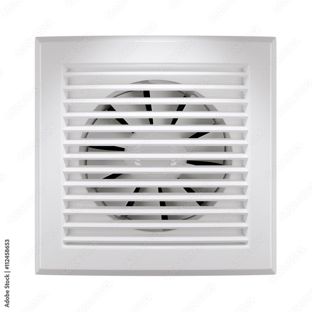 Electrical air ventilation fan isolated on white background 3d Stock ...