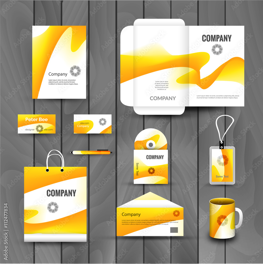 Corporate brand Business identity design Template Layout. Letter ...