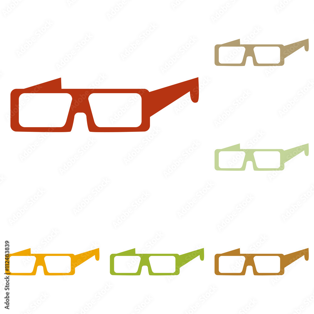 Modern glass sign Stock Vector | Adobe Stock