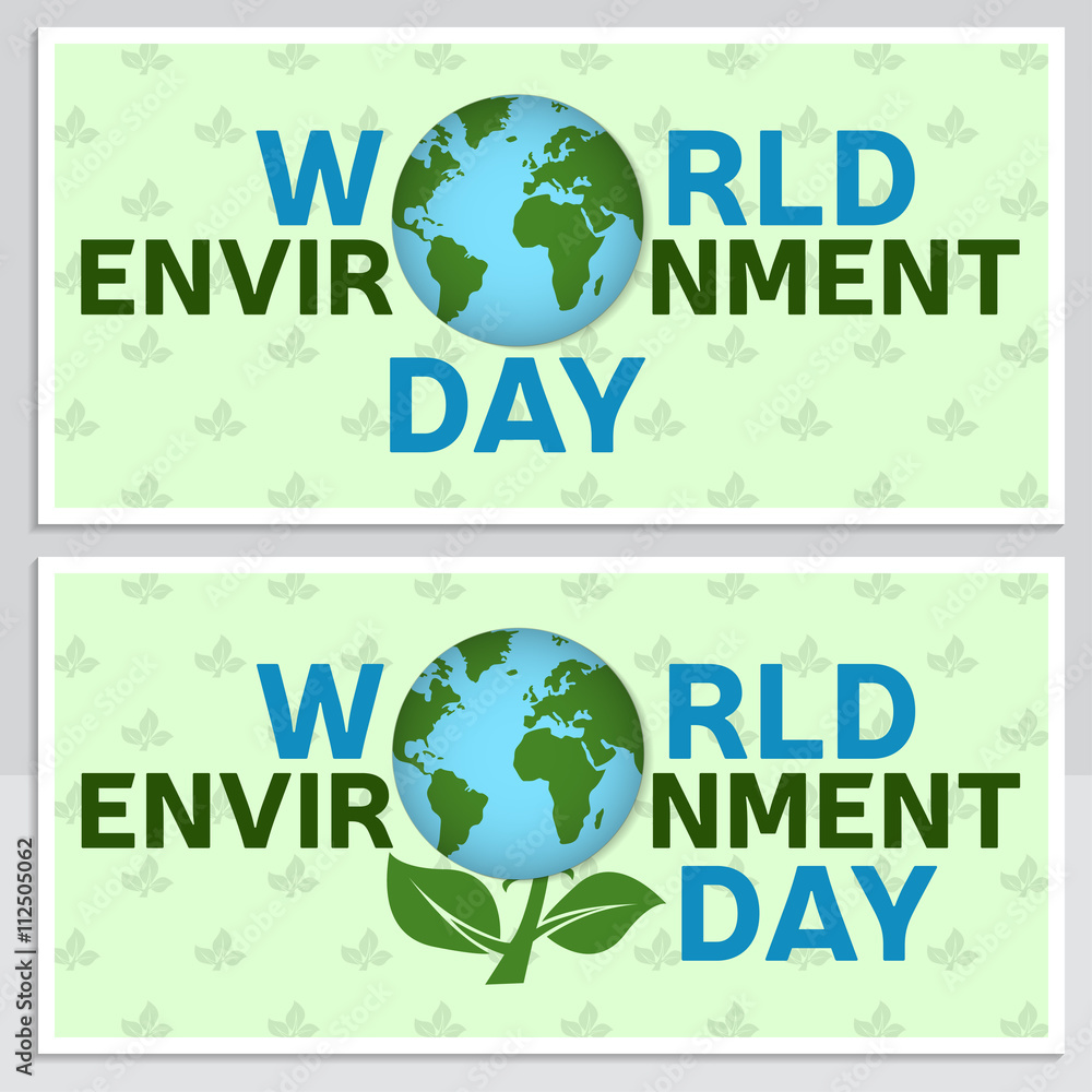 World environment day greeting card, flyer. World environment day ...