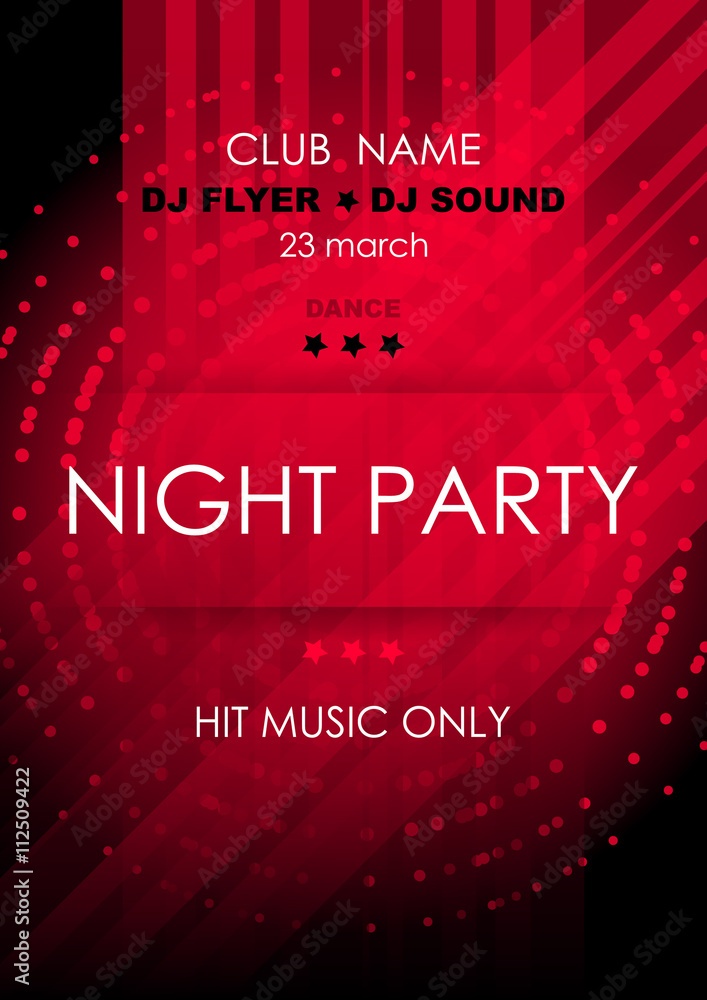 Vertical red music background with lines, mosaic and place for text ...