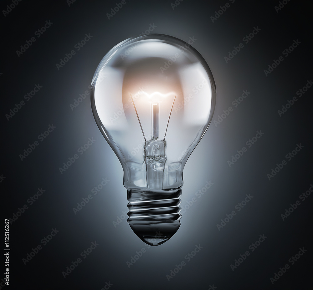 pure bulb with shining light Stock Illustration | Adobe Stock
