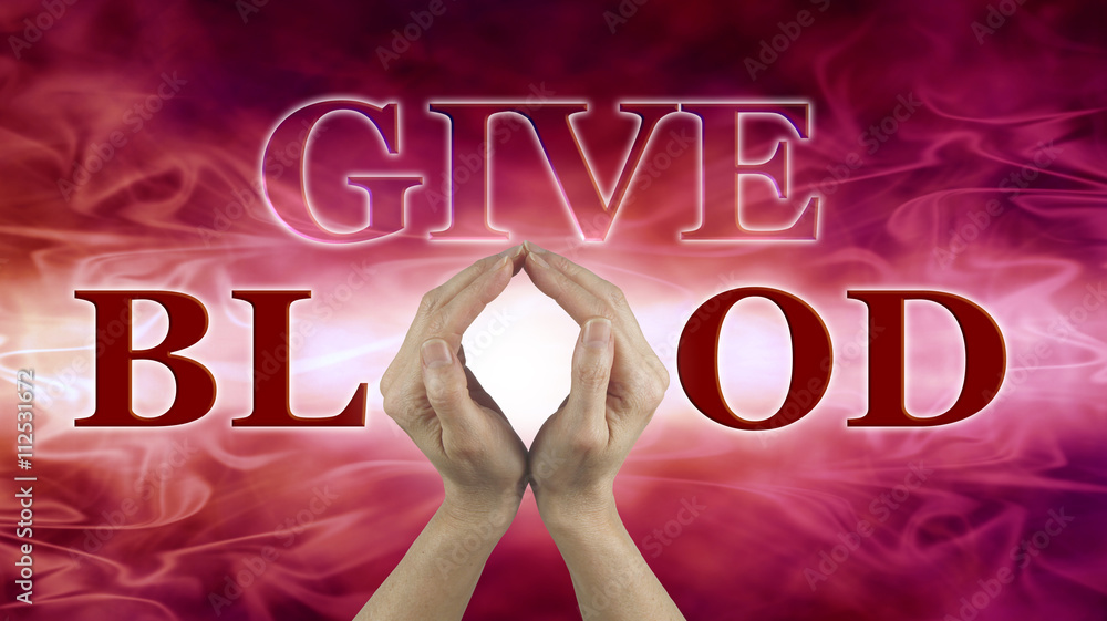 World Blood Donor Day June 14 - female hands held up to make the shape ...