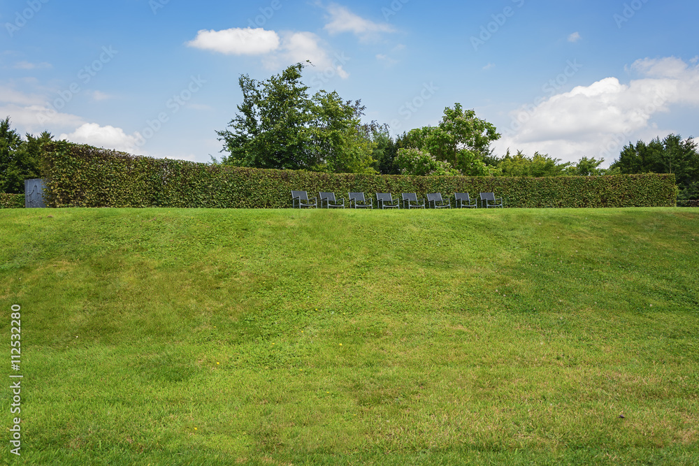 Beautiful garden idea in model gardens Appeltern, The Netherlands Stock ...