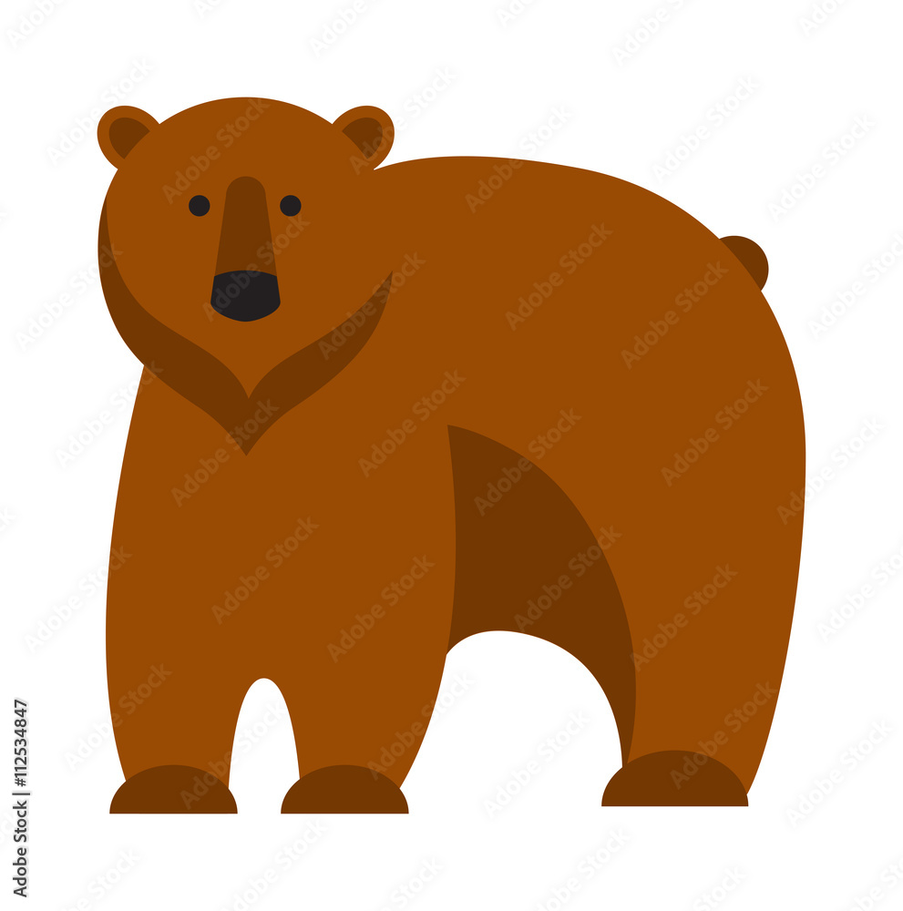 Cartoon bear vector illustration. Stock Vector | Adobe Stock