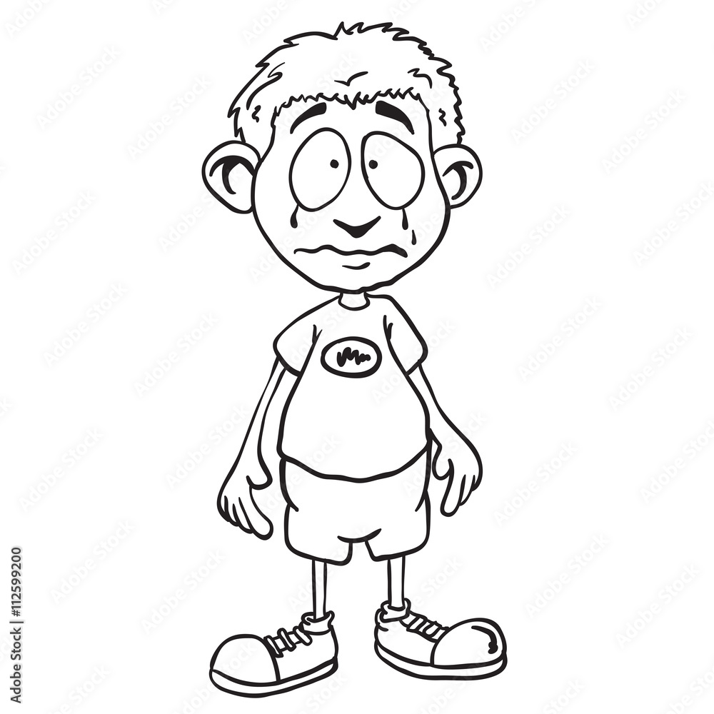 Crying Clipart Black And White