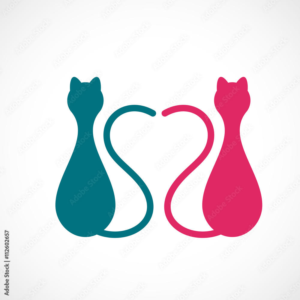 silhouette chat design Stock Vector | Adobe Stock