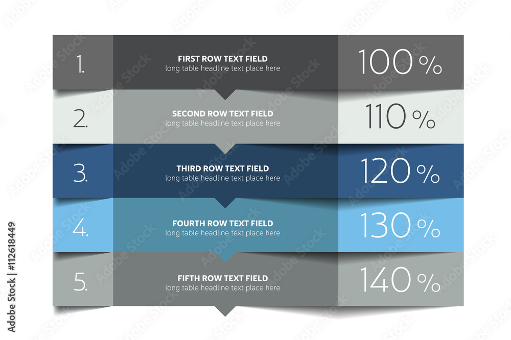 Table template. Schedule table. 3D table. Business table. Brochure ...