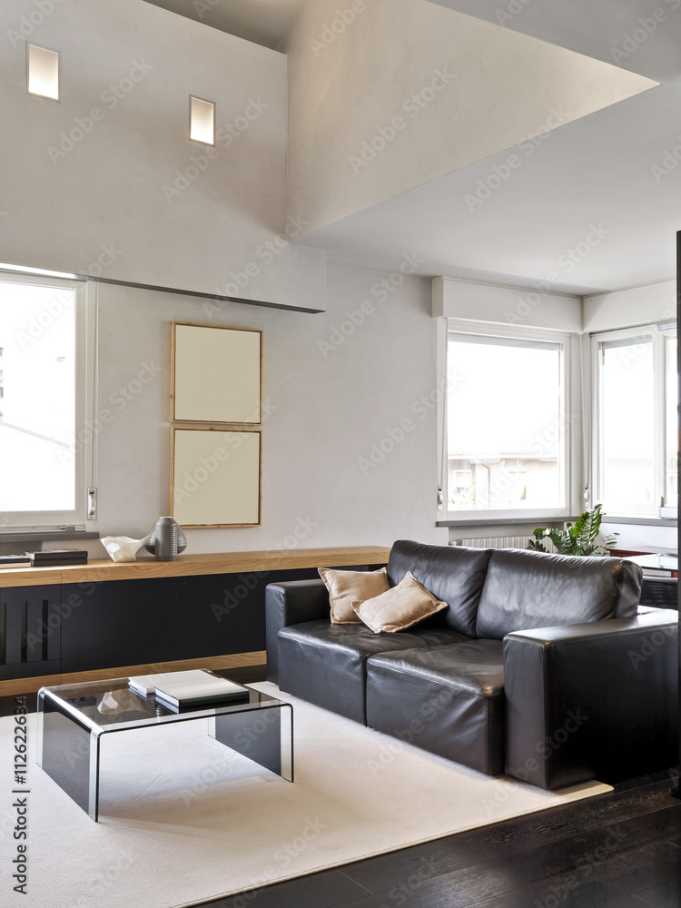 interior view of a modern living room Stock Photo | Adobe Stock