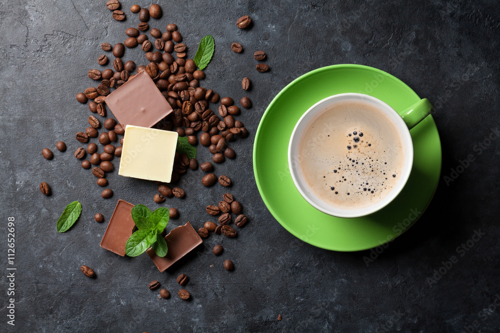 Chocolate and coffee Stock Photo | Adobe Stock