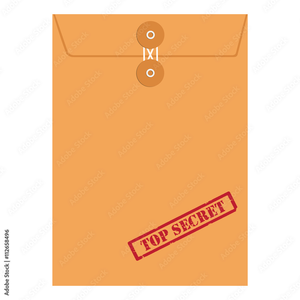 Envelope top secret Stock Vector | Adobe Stock