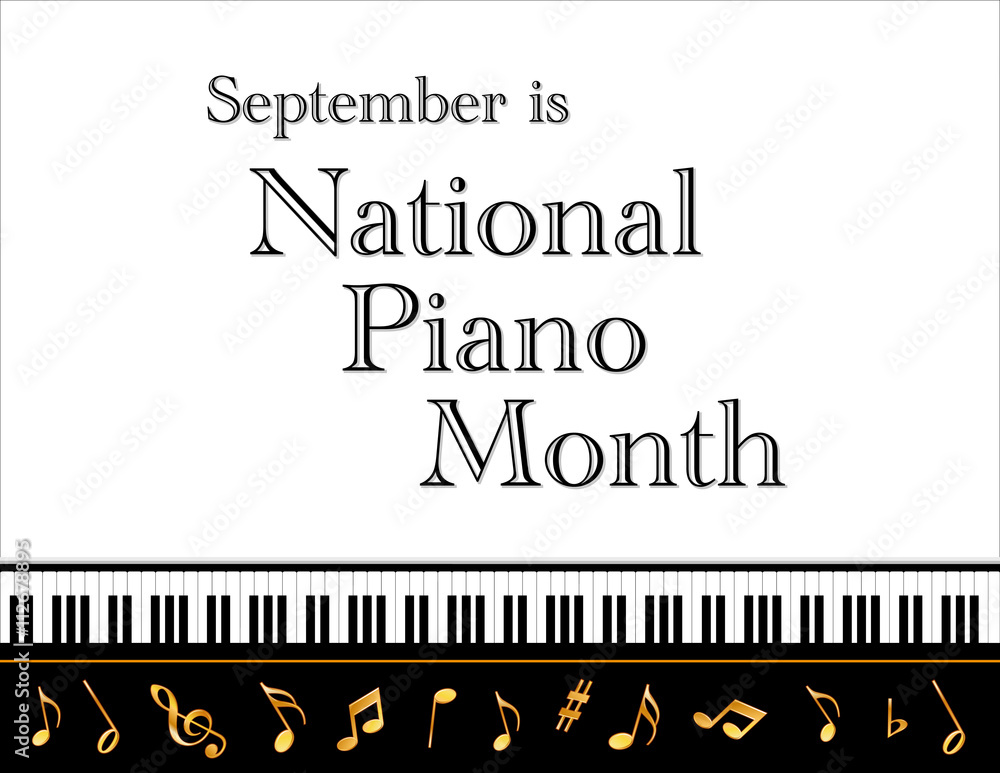 Piano Month Poster, national celebration of pianos and musicians held ...