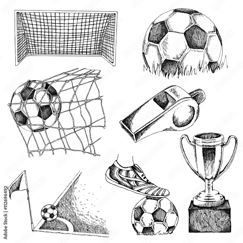 Design elements of soccer Stock Vector | Adobe Stock
