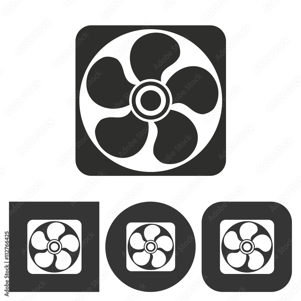 Fan - vector icon. Stock Vector | Adobe Stock