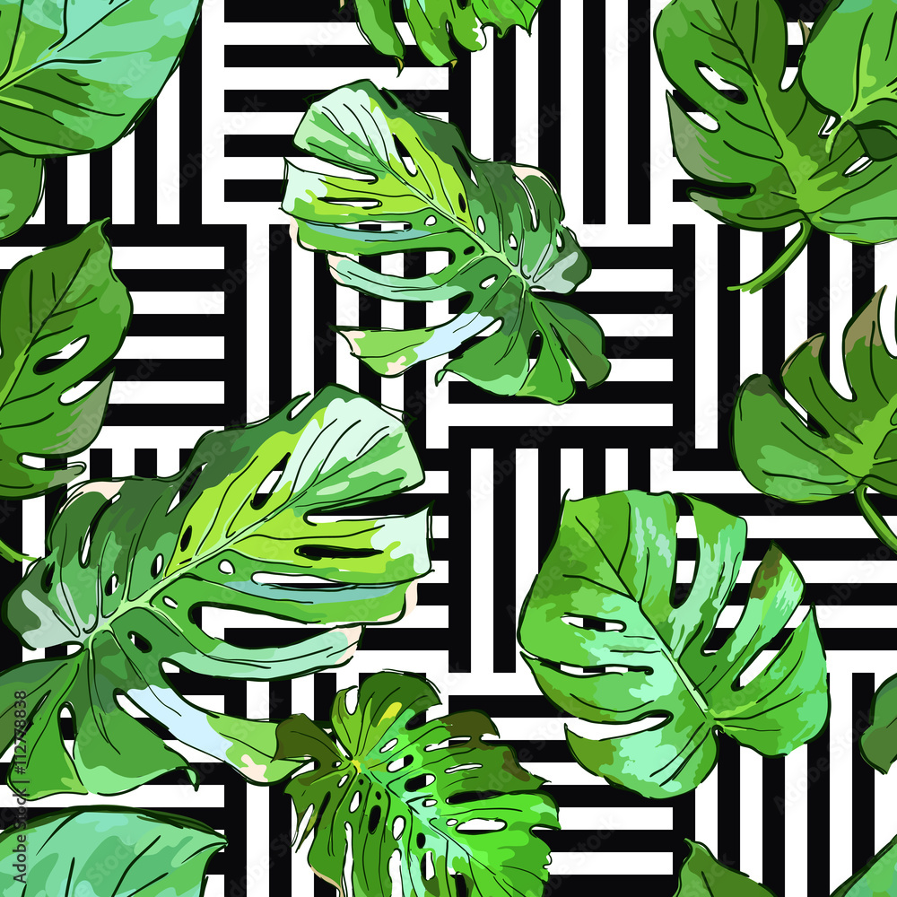 Palm Tree Leaf Pattern