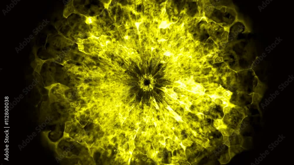 Shock wave explosion from the centre look like flame and in circle of ...
