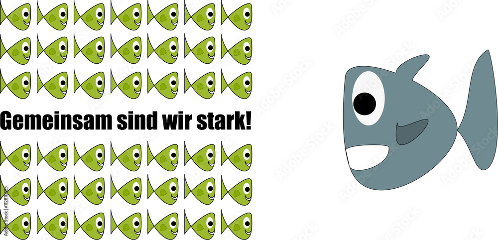 Teamwork - Gemeinsam sind wir stark! Stock Vector | Adobe Stock