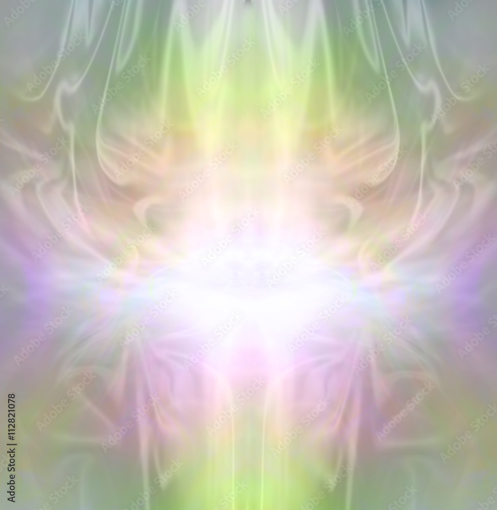The moment of conception - beautiful ethereal light form on pastel ...
