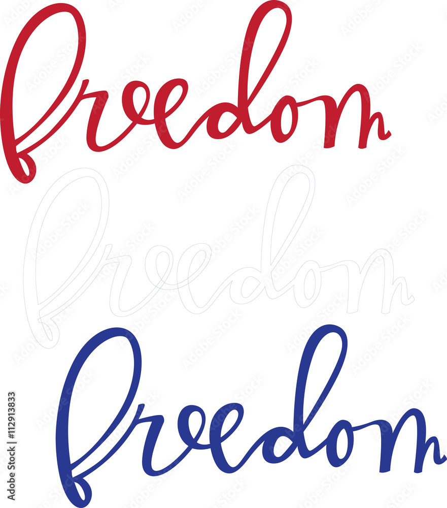 Red White and Blue Freedom Stock Vector | Adobe Stock