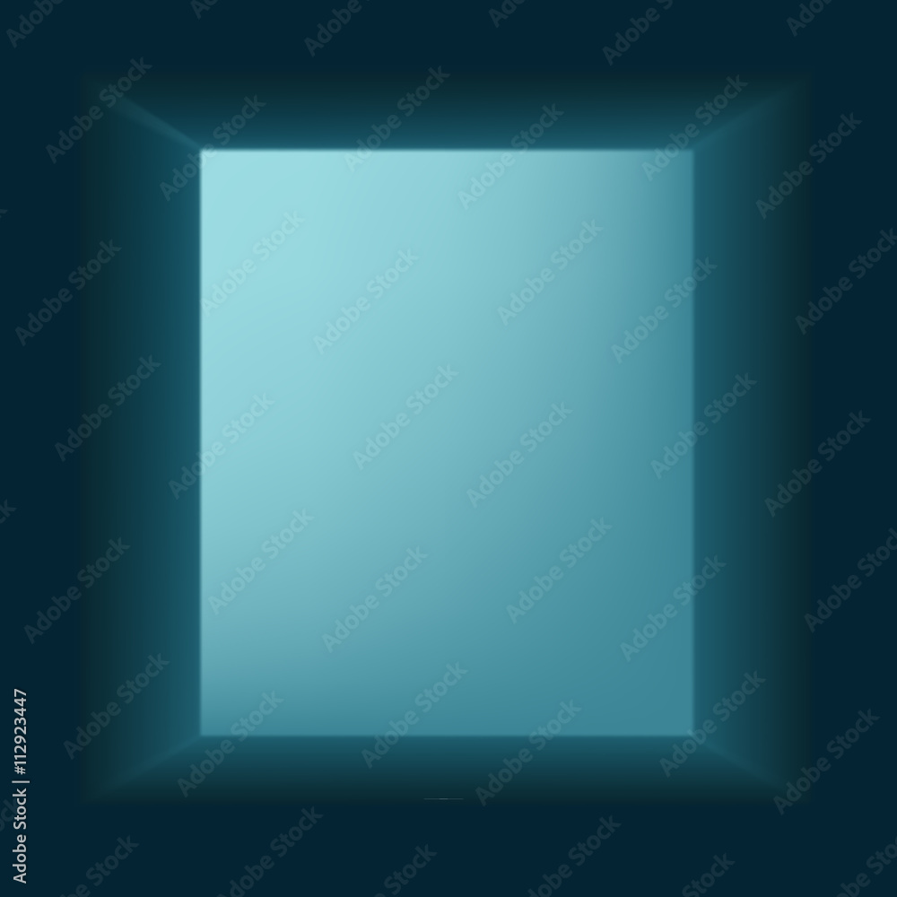 VECTOR AD: Empty square window POS POI Outdoor/Indoor 3D Advertising ...