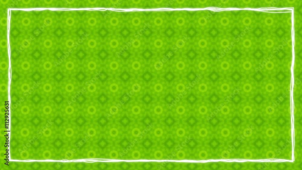 Green Texturized Animated Border Frame Seamless Looping Background ...