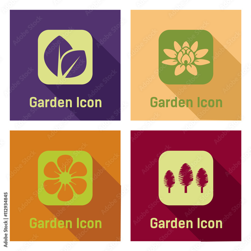 Garden icon Stock Vector | Adobe Stock