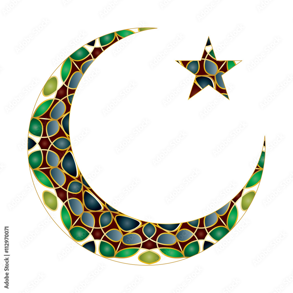 Islamic muslim holiday celebration abstract modern background with ...