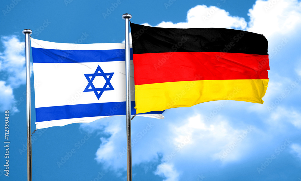 Israel flag with Germany flag, 3D rendering Stock-Illustration | Adobe ...