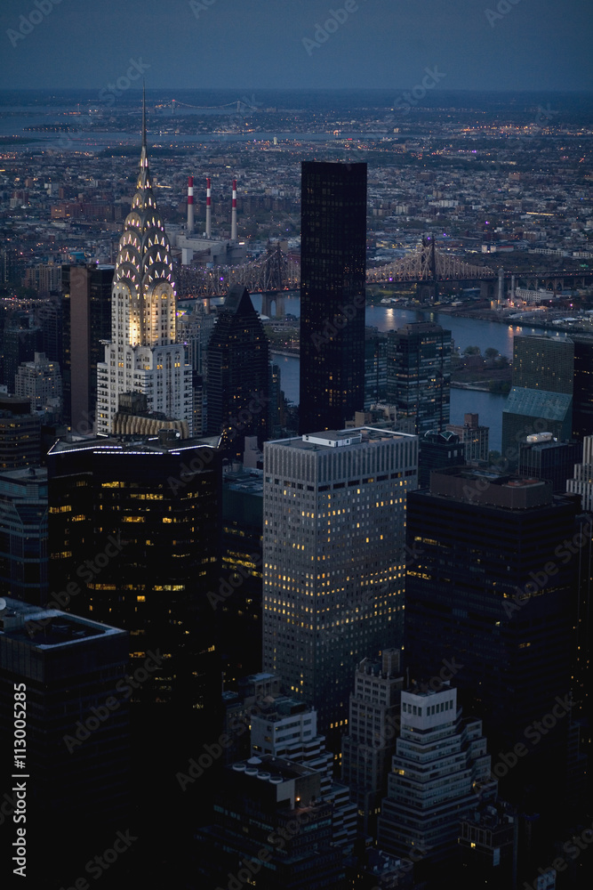 Chrysler Building At Night Skyline