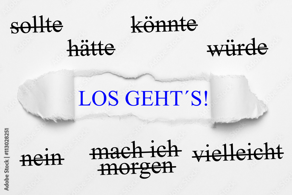 Los geht´s! Stock-Illustration | Adobe Stock