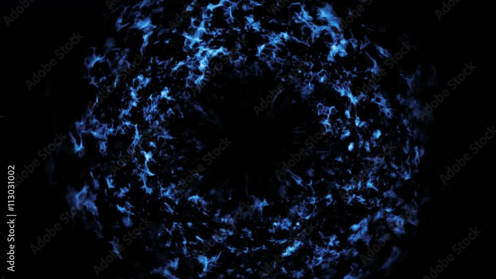 Shock wave explosion from the centre look like flame and in circle of ...