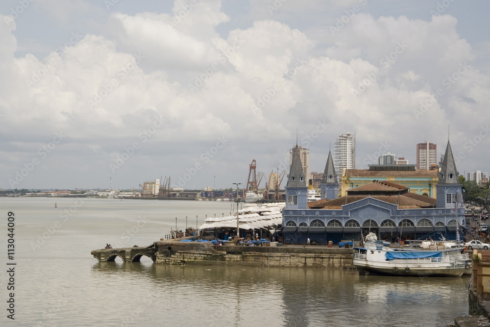 Waterfront and River Amazon, Belem, Para, Brazil Stock-Foto | Adobe Stock