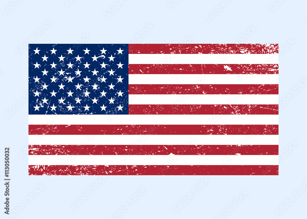 Flag USA sign Grunge. National symbol of freedom, independence ...