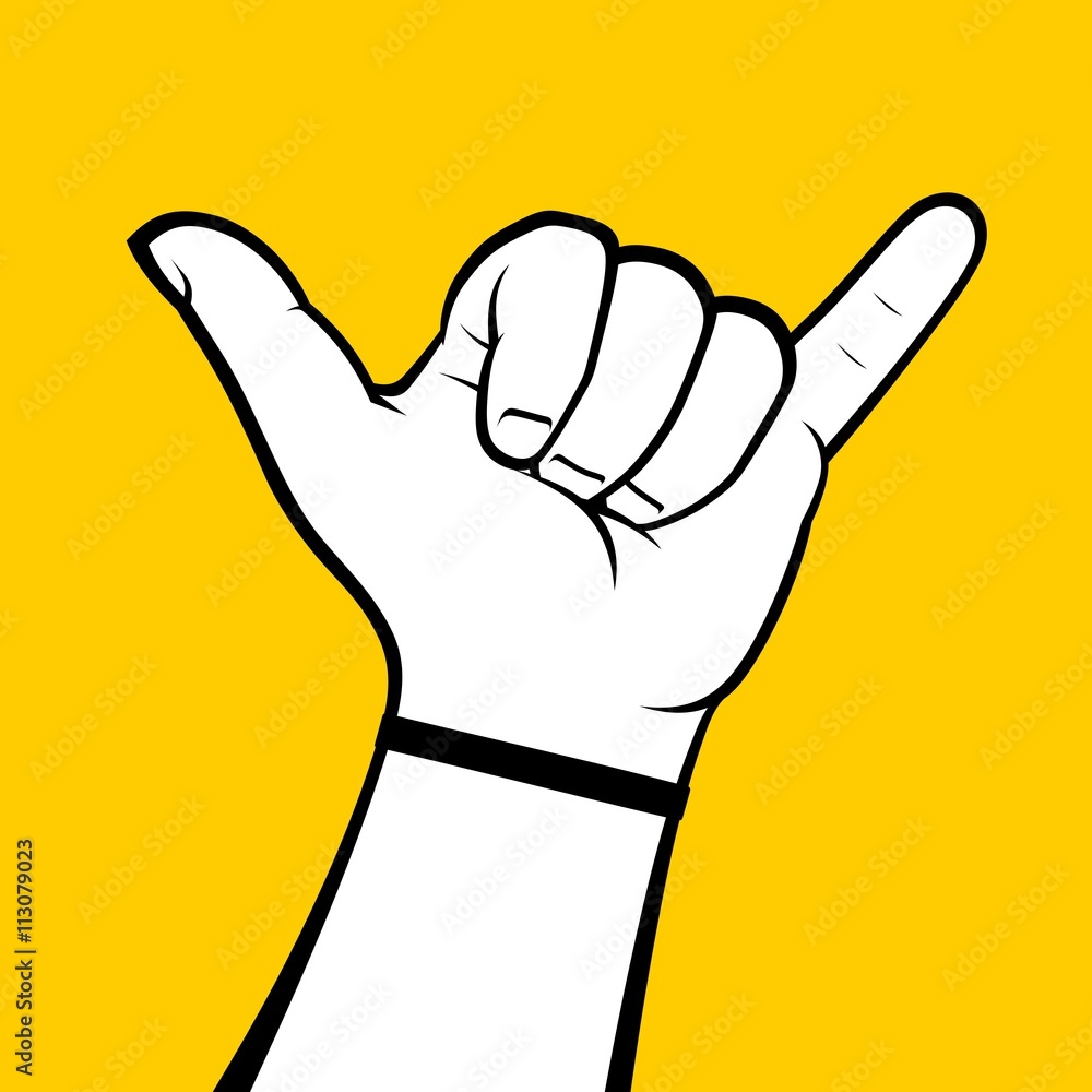 Call me hand sign Stock Vector | Adobe Stock