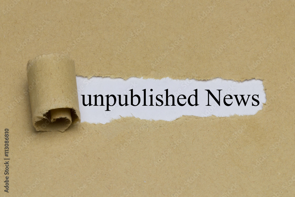 unpublished News Stock-Foto | Adobe Stock