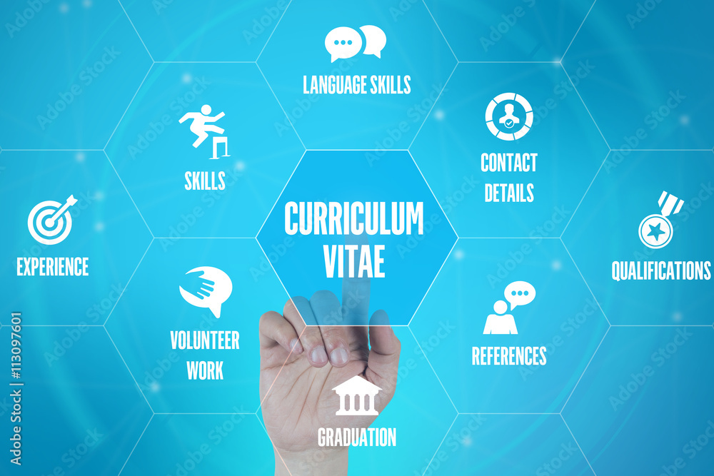 CV TECHNOLOGY COMMUNICATION TOUCHSCREEN FUTURISTIC CONCEPT Stock Photo ...