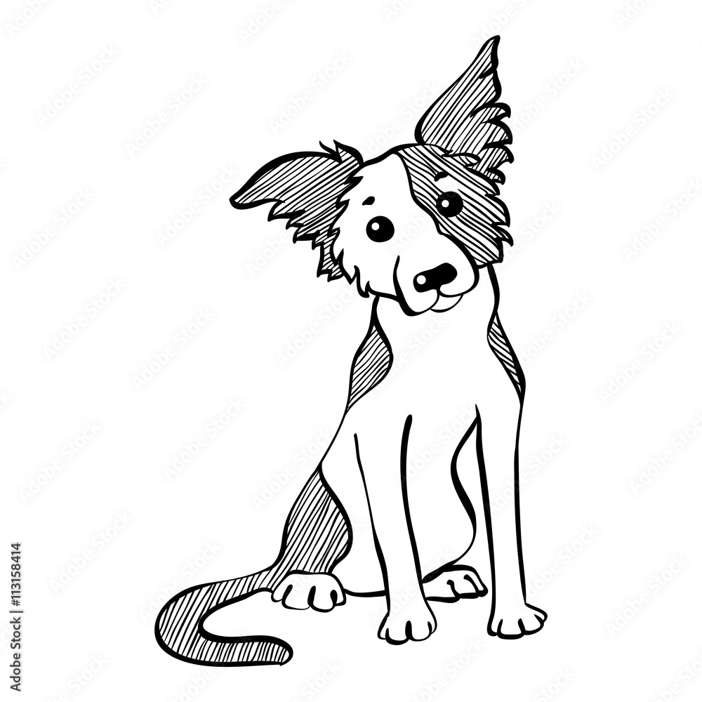 Funny Dog Drawing