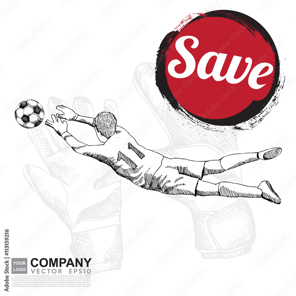 Drawing of soccer background ,Poster ,Brochure . Stock Vector | Adobe Stock