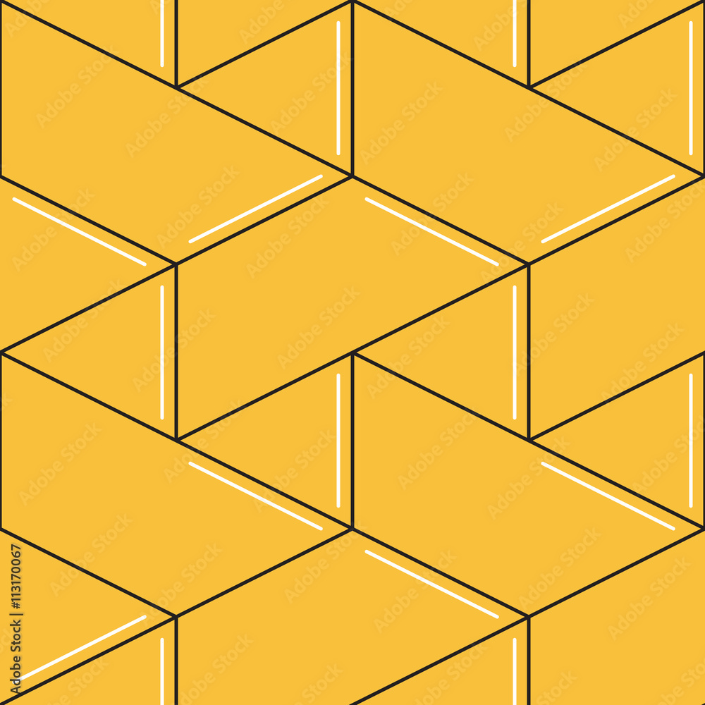 Linear Seamless Pattern Subtle Geometric Background Thin Lines Stock Vector Adobe Stock