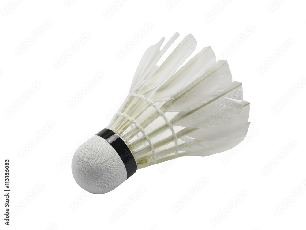 Photo & Art Print shuttlecock badminton in white background isolate ...