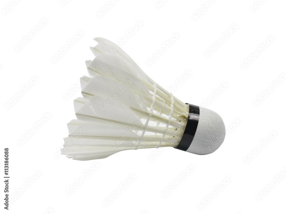 shuttlecock badminton in white background isolate with clipping path ...